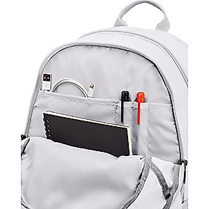 Under Armour Hustle 5.0 Team Backpack, (100) White / / Metallic Gold, One Size Fits All
