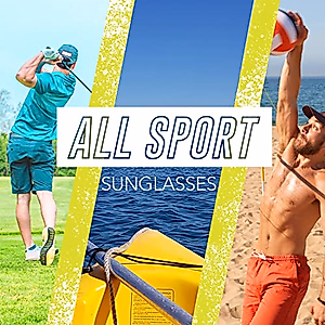 Franklin Sports Pickleball Sunglasses - All Sport UV Glasses for Tennis, Pickleball, Cycling, Rowing + More - Athletic Shades with Headband + Carry Bag, Red