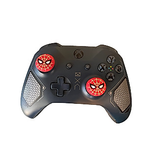 Esports Discount Marvel Universe Controller Thumb Grip Silicone Caps Compatible for Playstation PS5 PS4 PS4 Pro Slim PS3 Xbox One 360 Series S X Switch Pro Controller Spiderman - Two Controller Pack