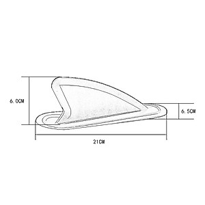 SM SunniMix 2Pcs Kayak Skeg Fin Mounting Points for Kayak, Canoe, Boat, Dinghy - Durable & Easy to Install