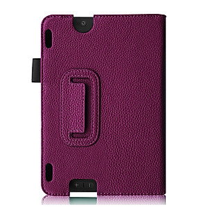 Fintie Folio Case for Fire HDX 7 - Slim Fit Leather Standing Protective Cover with Auto Sleep/Wake (will only fit Kindle Fire HDX 7" 2013), Purple