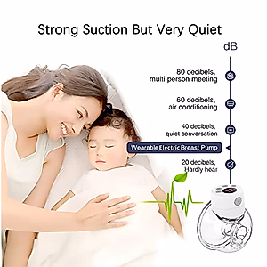 XIMYRA Breast Pumps, Double Wearable Breast Pump, Portable Hands Free Electric Breastpump Rechargeable Milk Extractor-24mm Flange with 2-21mm Inserts,2-19mm Inserts