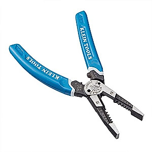 Klein Tools K12065CR Wire Stripper / Cutter / Crimper Tool for Cutting, Stripping, Crimping, Twisting (8-18 AWG solid, 10-20 AWG stranded)