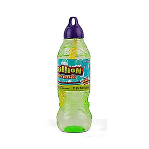 Gazillion Bubbles, Original Bubble Solution 1L - Create Bubbles with Premium Formula & 7-in-1 Bubble Wand - Non-Toxic & Safe