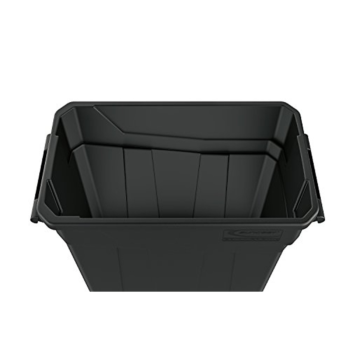 Suncast Commercial TCNH2030BK Narrow Trash Can With Handles, 30.00" Height x 11.08" Width, 23 gal Capacity, Black
