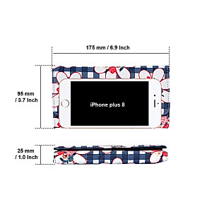 Kamo Women’s Printed Slim Long Wallet Purse Card Holder Organizer Envelope Wallets for women with 12 Card Slots