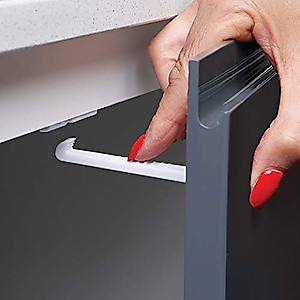 Dreambaby Safety Catches for Cabinets and Drawers, Childproofing Baby Locks, 12 Count (Pack of 1)