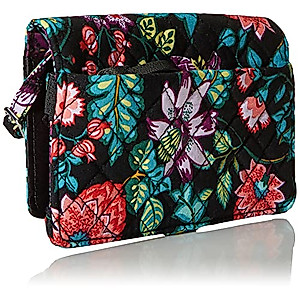 Vera Bradley Women's Cotton All Together Crossbody Purse With RFID Protection, Vines Floral, One Size