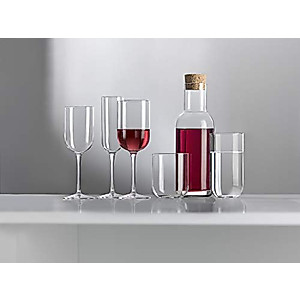 Luigi Bormioli Sublime 20 oz Beverage Glasses, 4 Count (Pack of 1), Clear