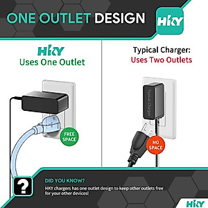 HKY 14V AC Adapter Charger Compatible with Samsung CF390 CF391 CF396 CF398 CF591 Series 22" 24" 27" 32" Curved Screen LED-Lit FHD Monitor lc27f396fhnxza Replacement Switching Power Supply Cord