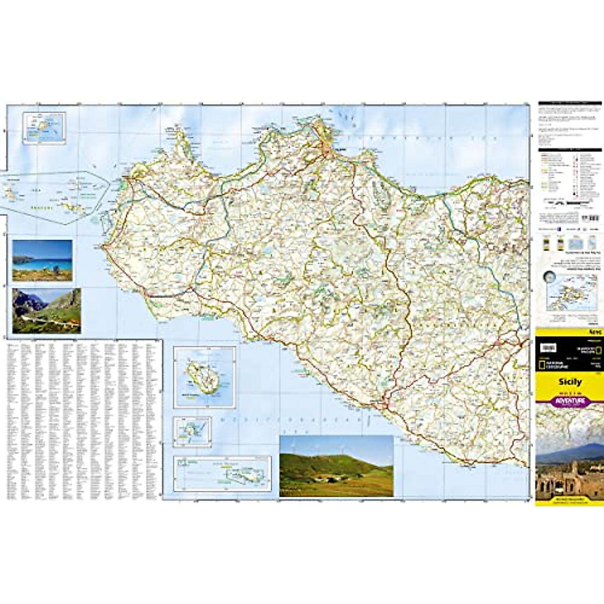 Sicily Map [Italy] (National Geographic Adventure Map, 3310)