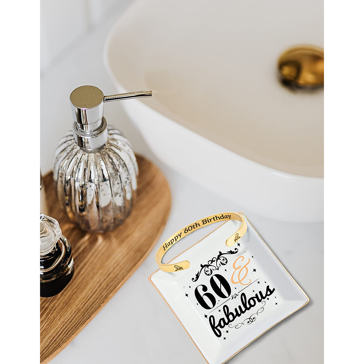 60th Birthday,60th Birthday Gift for Women,60th Birthday Jewelry Dish,60th Birthday Trinket Dish,60th Birthday Ring Dish,Birthday 60th Woman,Happy 60th Birthday,Gift for 60th Birthday for Women