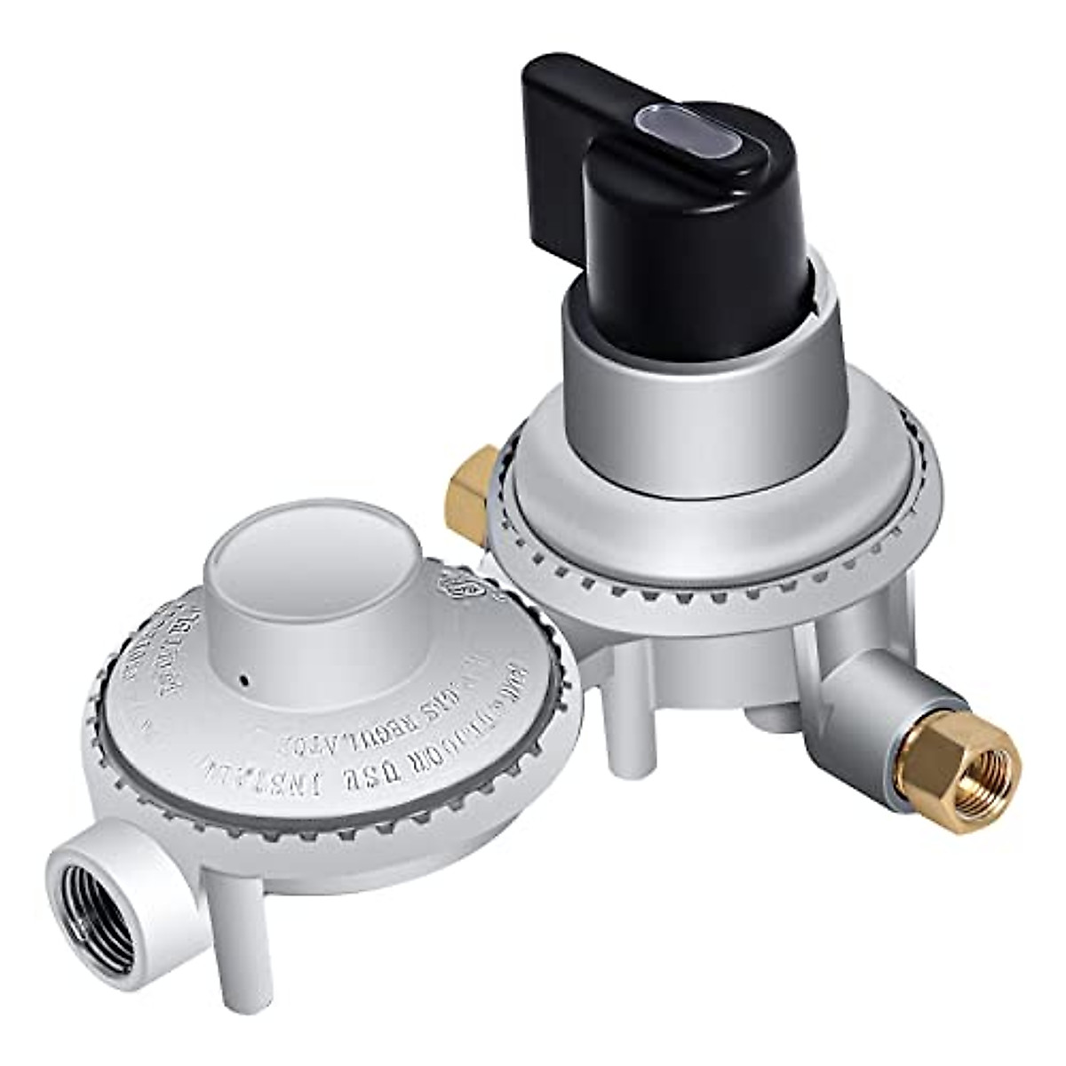 Dual Tank RV Propane Regulator - 2 Stage Auto Changeover