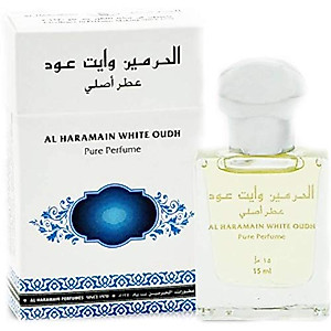 Haramain White Oudh for Men and Women (Unisex) CPO - Concentrated Perfume Oil (Attar) 15 ML (0.51 oz)