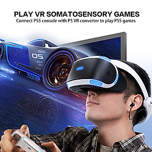 XBERSTAR PS5 Camera Adapter for PSVR/PS5, PS VR Converter Cable Comaptible with Playstation 5 Console (black)