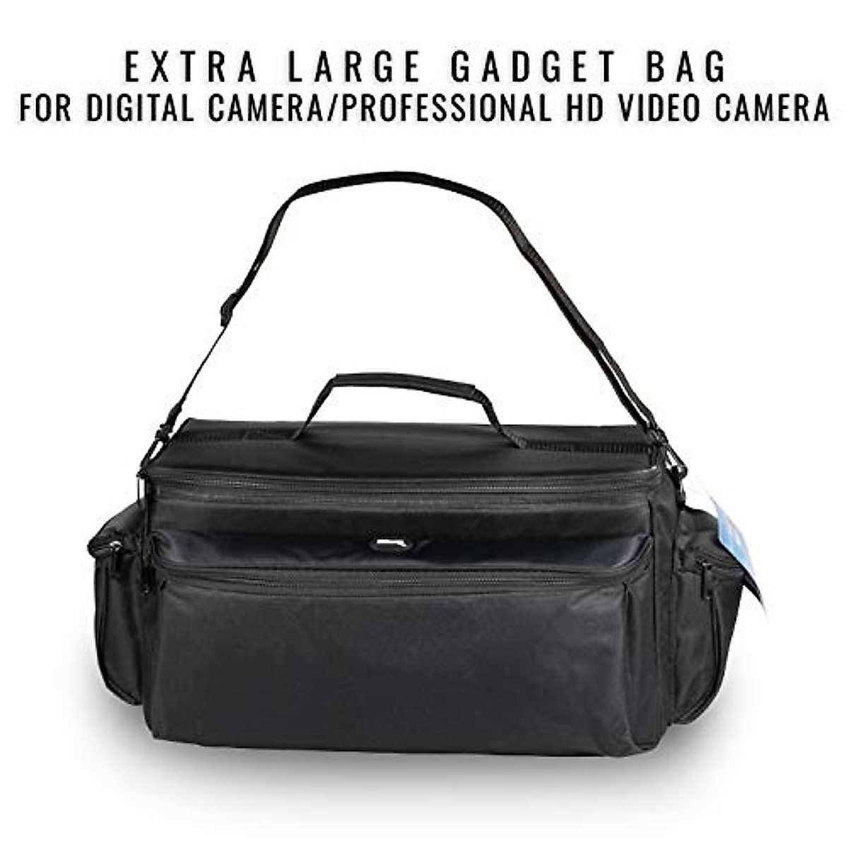 Ultimax’s Extra Large, Water-Resistant Gadget Bag Compatible With Camcorders and Accessories for Panasonic AG-AC160, AC30, AC90A, AC130A, AF100, HVX200, UX90, UX, 180HC-X1000, HC-X1, And More