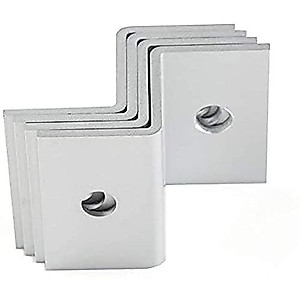 F-ber 1 Set (4pcs) Solar Panel Mounting Hardware Z Type Bracket Aluminum W/Stainless Bolt for RV Boat Off Grid 38mm Width Solar Panels (38 * 25 * 27mm/1.49"*0.98"*1.06")