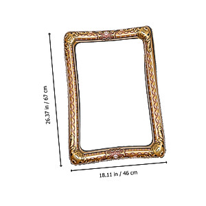 MERRYHAPY 1Pc Inflatable Photo Booth Frame Chic Selfie Picture Prop for Parties and Events for Graduation Weddings Festivals and Celebrations Material