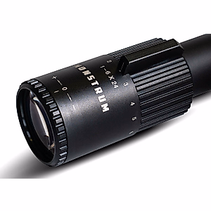 Monstrum Alpha Series 1-6x24 First Focal Plane FFP Rifle Scope with MOA Reticle | ZR302 Quick Release Scope Mount | Bundle