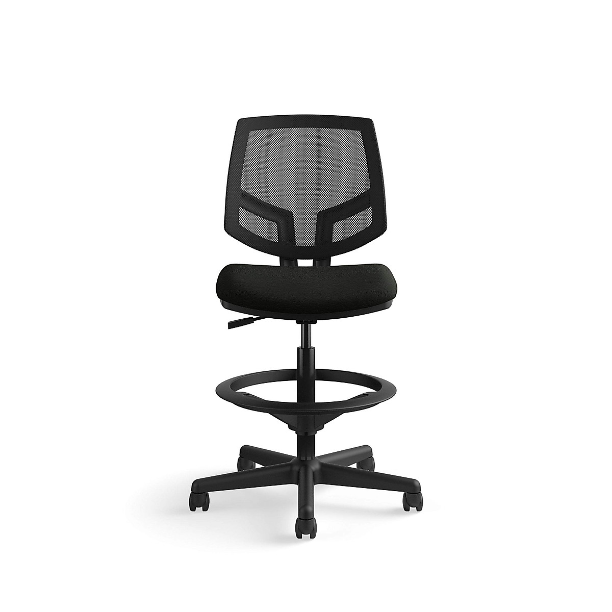 The HON Company SB11.T HON5715SB11T HON Volt Mesh Back Task Upholstered Adjustable Office Stool, Black (H5715)