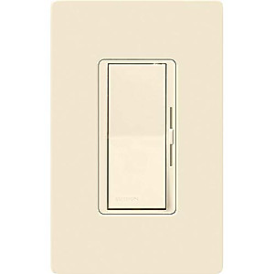 Lutron Diva LED+ Dimmer Switch for Dimmable LED, Halogen and Incandescent Bulbs, 150 Watt, Single-Pole or 3-Way, DVCL-153P-AL, Almond