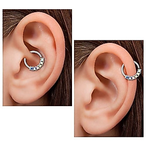 Mayhoop 20g Stainless Steel Nose Rings Hoop L Shape Nose Studs Nose Screw Bone Silver Rose Gold Black Rainbow Pack for Women Men 28Pcs