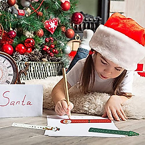 75 Pieces Christmas Theme Bookmark Rulers for Kids Students Snowman Santa Christmas Tree Elk Reindeer Character Bookmarks Xmas Pattern Printed for Christmas Presents Holiday Party Favors Supplies