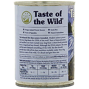 Taste of the Wild Grain-Free Canned Dog Food Variety Pack - Wetlands, Pacific Stream, High Prairie, and Sierra Mountain Pack of 12, 13.2 ounce cans by Taste of the Wild