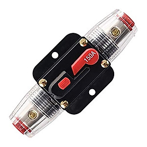 ANJOSHI Circuit Breaker 150amp 20-150A Inline Fuse Holders for Car Audio and Amps Overload Protection Reset Fuse Inverter 12V-48V DC Replace Fuses