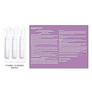 Amazon Basics Flea and Tick Topical Treatment for Large Dogs (45-88 pounds), Unscented, 3 Count (Previously Solimo)