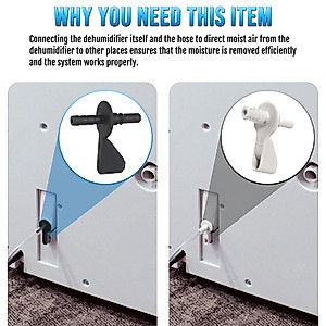 Motorparty Pump Hose Connector for Friedrich Dehumidifier D70BPA D50BP D50BPA, Replacement for 67904104, 3D Printed & PLA Material