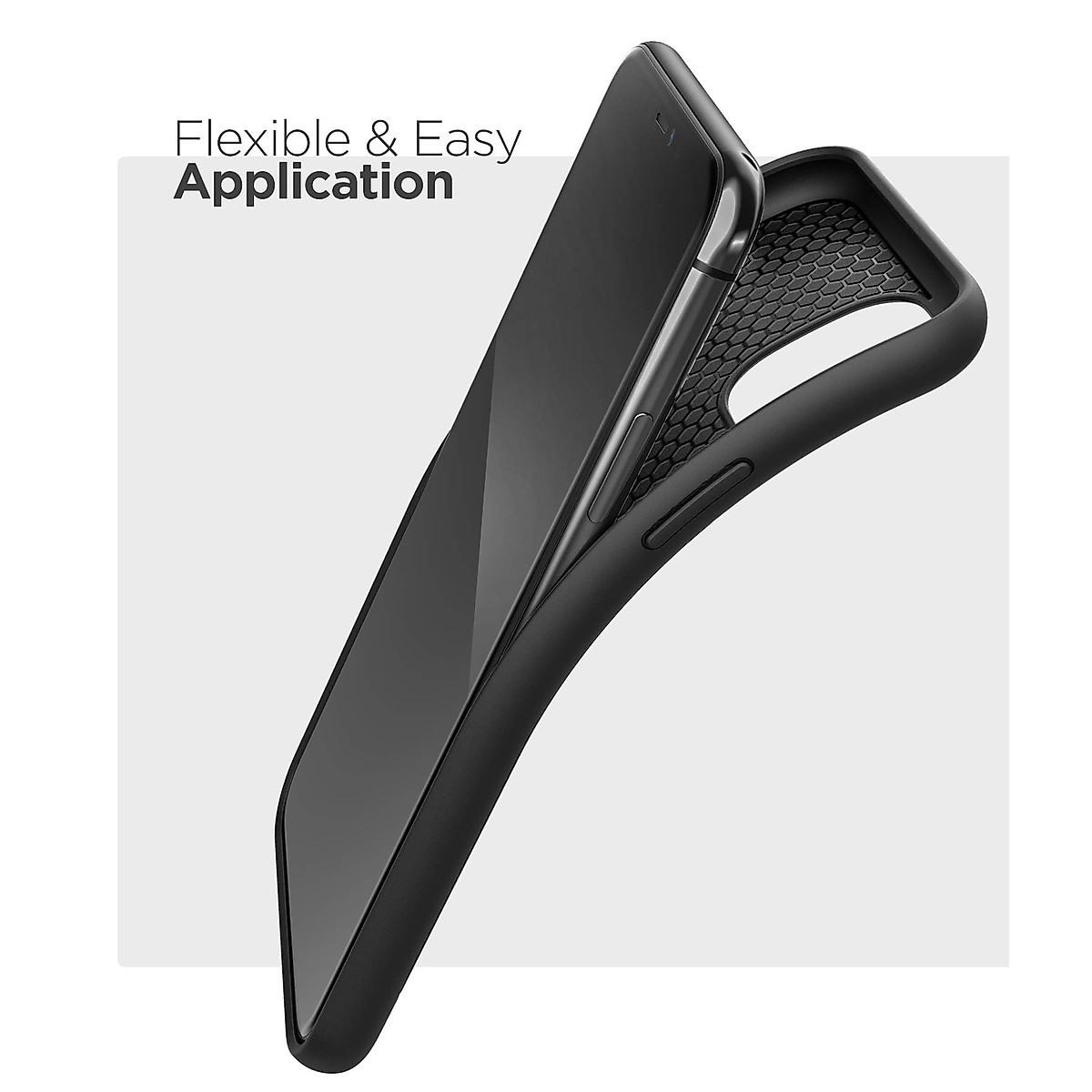 Encased Thin Armor Series Compatible with iPhone 12 Pro Max Belt Clip Case Slim Grip Cover with Holster - Black