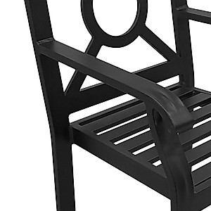 TK Classics kathy ireland Homes and Gardens Madison Ave. Set of 2 Aluminum Outdoor Dining Armchairs with Cushions, Snow