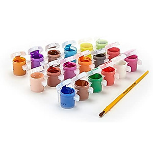 Crayola Washable Kids Paint Set & Paintbrush, Painting Supplies, 18 Count