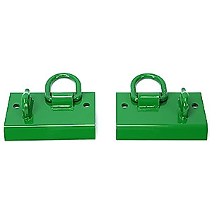 HECASA Tractor Bucket Hook Grab Hooks Compatible with John Deere Compact Tractor 1025R 2032R 3320 2520 Tractor Bucket Hooks D Rings Bolt on Heavy Duty