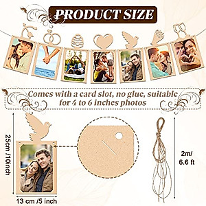 3 Pieces Bride to Be Banner Burlap Banner Kraft Bride to Be Photo Banner Bridal Shower Decorations Bride to Be Decorations Miss to Mrs Banner Rustic Bunting Garland for Party Decorations Supplies