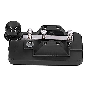 BTER Morse Code Telegraph Key, Professional Morse Code CW Telegraph Straight Key with Buzzer & Voice Prompts, Morse Code Experiment Kit for Physical Teaching, Morse Code Communication