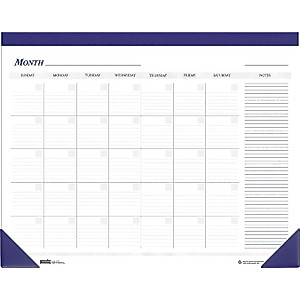 House of Doolittle Non-Dated Desk Pad Calendar, Blue, 22 x 17 Inch (HOD464)