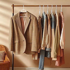 Quality Hangers Heavy Duty White Plastic Hangers 40-Pack with Swivel Hook | 7mm Thick Non Slip Coat Hangers with Accessory Bar | Ideal Clothes Hangers Plastic for Everyday Use | 17 Inches (40, White)