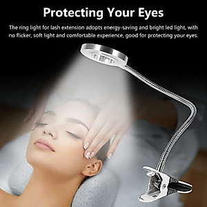 Lash Light for Eyelash Extensions, LED Tattoo Lash Extension Light, USB Beauty Lash Lamp for Skincare Beauty Salon Manicure Desk Lamp