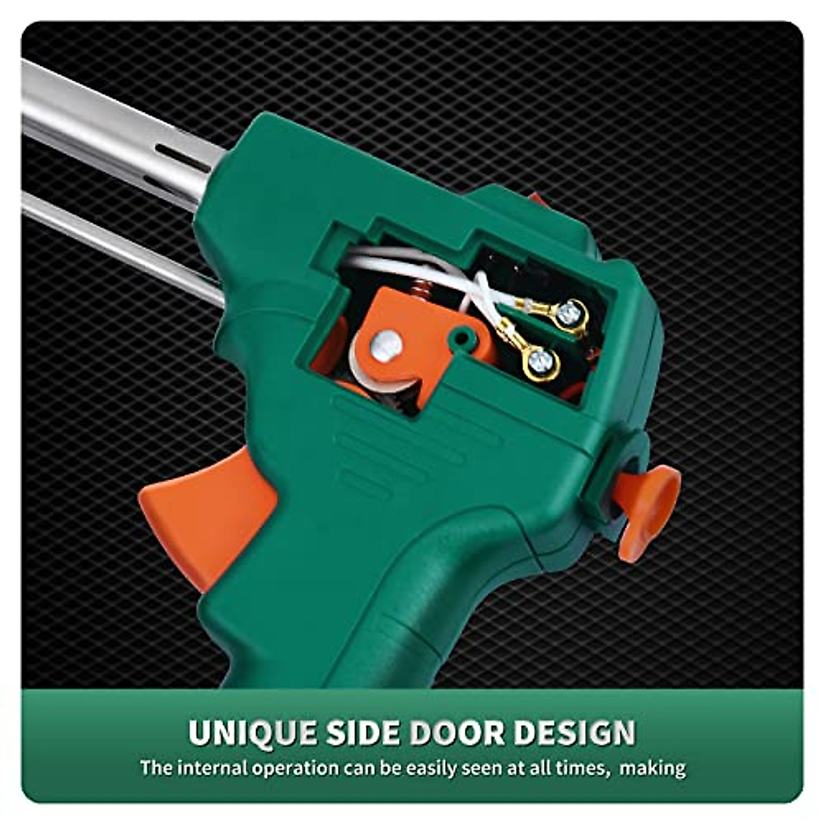 Soldering Iron Kit, Fulljion 60W Automatic Hand held Solder Welding Gun Tool with Welding Wire,Desoldering Pump for Soldering Circuit Board, Home DIY, Electronic Repair