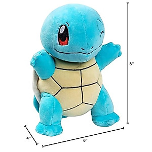 Pokémon 8" Squirtle Plush - Officially Licensed - Quality & Soft Stuffed Animal Toy - Generation One - Great Gift for Kids, Boys, Girls & Fans of Pokemon