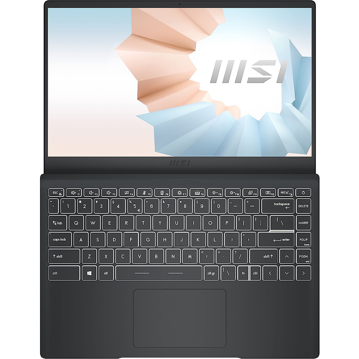 MSI Modern 14 14" Ultra Thin and Light Professional Laptop Intel Core i7-1195G7 Iris Xe 8GB 512GB NVMe SSD Win11 - Gray (B11MOU-1025)