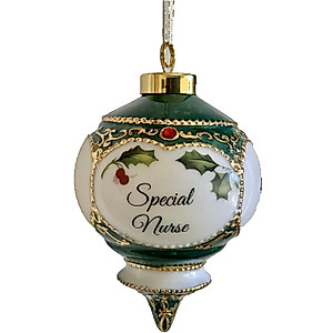 Special Nurse Victorian Ball Hanging Holiday Ornament - Perfect Thank You Gift for Nurse/Caretaker for Christmas