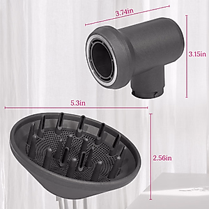YTCHYYSK Diffuser and Adaptor for Dyson Airwrap Diffuser Attachment Compatible with Dyson Converting Styler to Hair Dryer