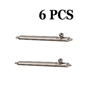 Olytop for 22mm Quick Release Spring Bars Watch Pins - 6PCS Stainless Steel Watch Replacement Band Pins 22mm Strap Link Pins Diameter 1.5mm + Spring Bar Tool (22mm)