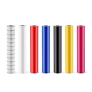 VViViD DECO65 12" x 5ft 6 Craft Vinyl Roll Bundle Includes 12" x 24" Transfer Paper Roll and 2 Precision Hooks for Weeding - M0