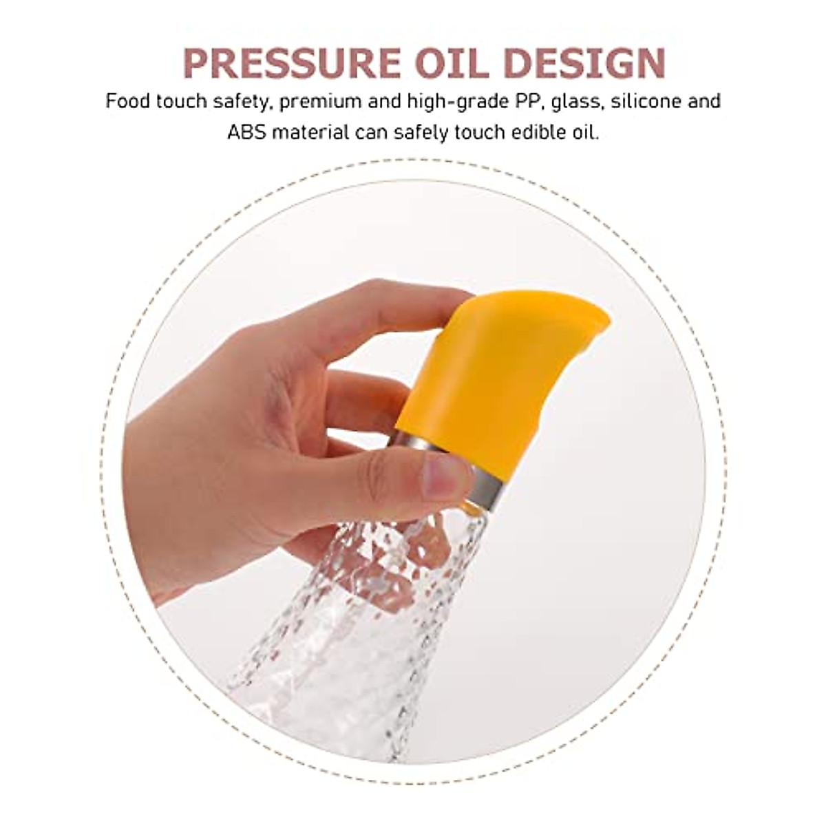 BESTonZON Spray Can Seasoning Bottle Decanter Air Fryer Accessories Oil Spray Bottles Oil Cruet Bottle Olive Oil Container Spray Oil Bottle Kitchen Oil Container Filling Oil Silica Gel Sauce