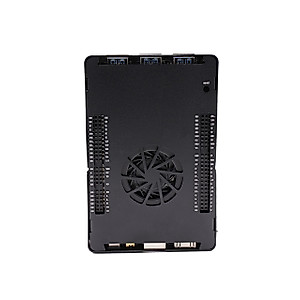 KKSB LattePanda 3 Delta Case | Black Aluminum LattePanda 3 Delta Enclosure | Supports 8 SMA Antennas