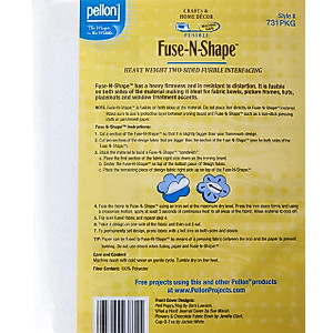 Pellon 731 Fuse-N-Shape Heavyweight Stabilizer 15" x 36" Package